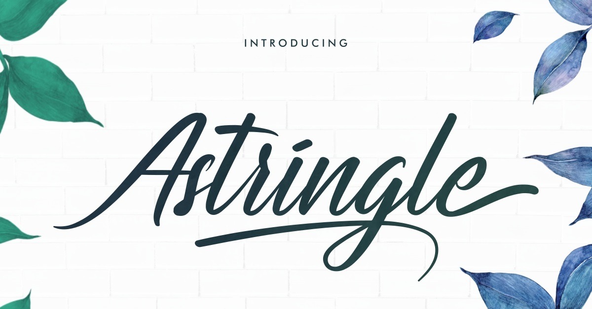 Fuentes de caligrafía moderna Astringle - TemplateMonster