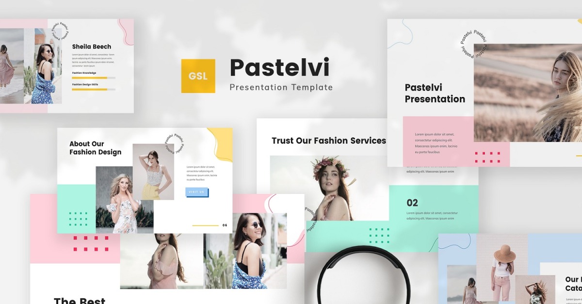 Pastelvi - Pastel Style Fashion Google Slides Template