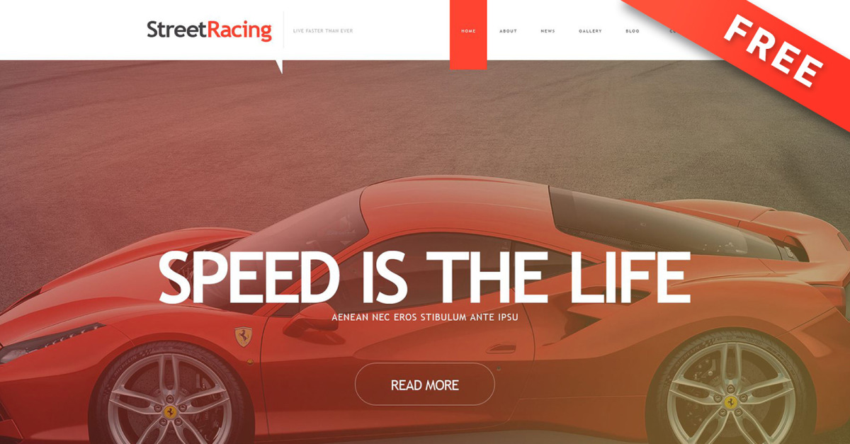 Street Racing - Modello Muse Parallax Free Car Racing