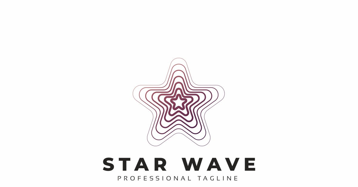 Star Wave Line Logo Template #184506 - TemplateMonster