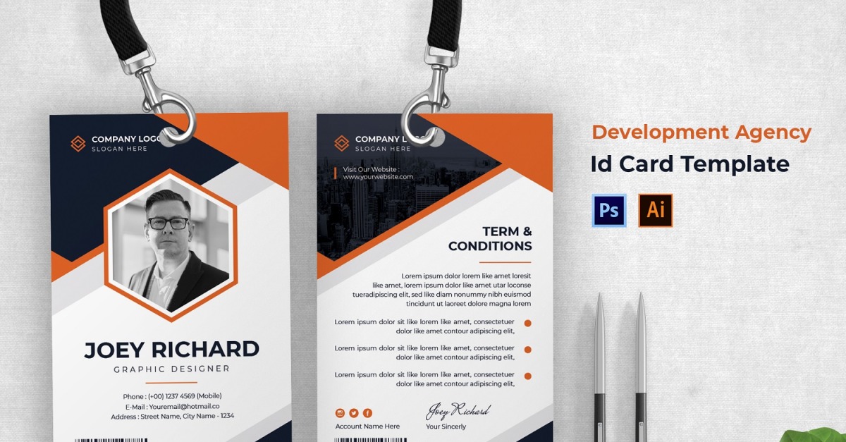 Development Agency Id Card #184664 - TemplateMonster