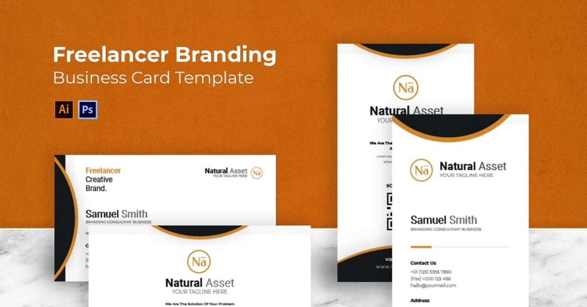 Freelancer Branding Business Card #184654 - TemplateMonster