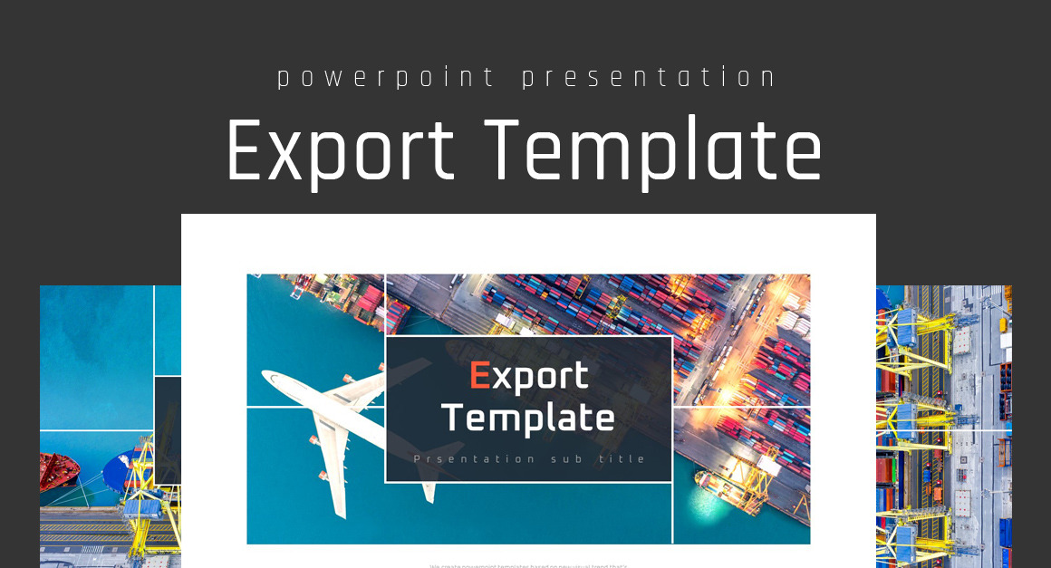Export Presentation PowerPoint Template TemplateMonster