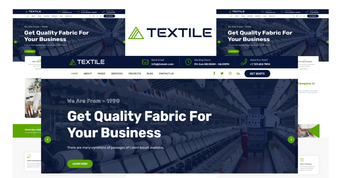 Textile - Textile Bootstrap 5 HTML Website Template