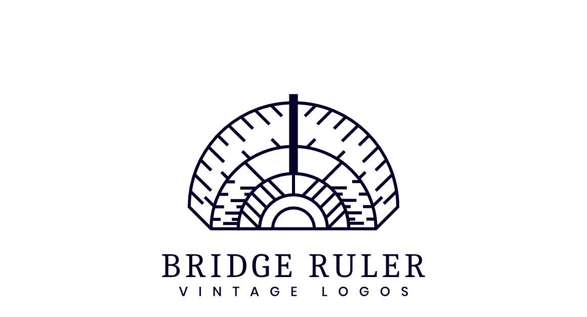 Bridge Ruler - Dual Meaning Logo #185258 - TemplateMonster