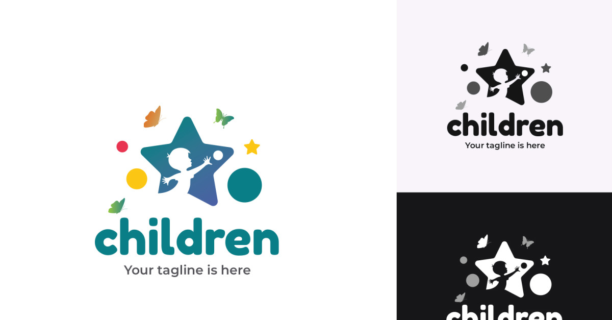 Children - Logo Design Template #185455 - TemplateMonster
