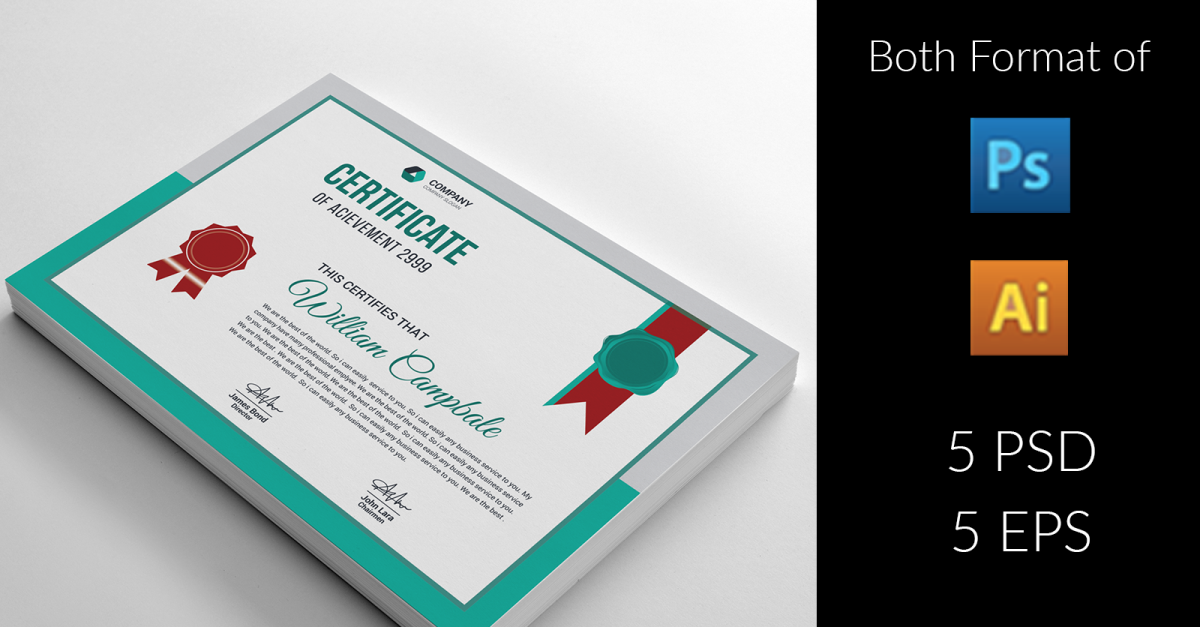 Apollo Certificate Template #185580 - TemplateMonster