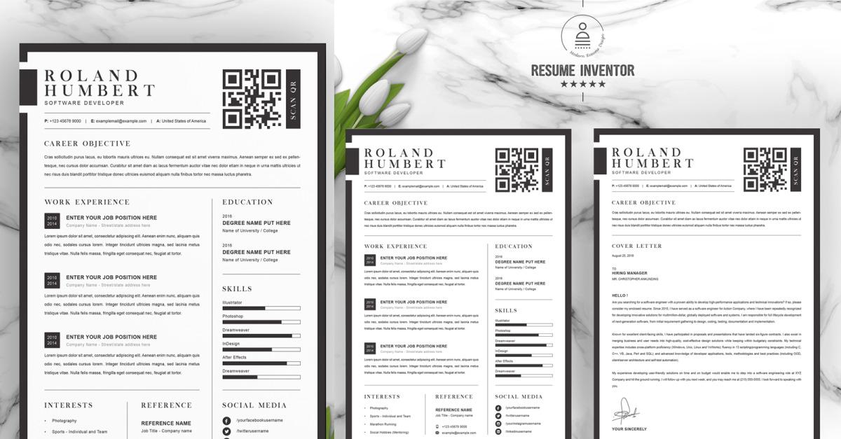 Roland / CV Template Printable Resume Templates