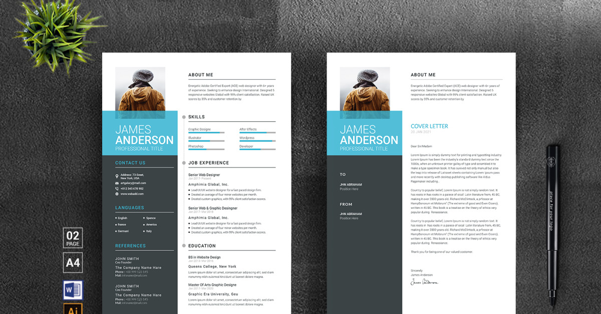 James Martin Resume Template #186097 - TemplateMonster