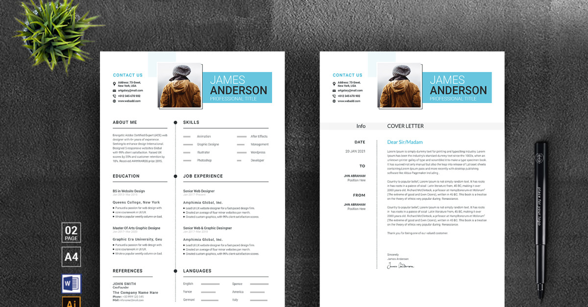 John Walton Resume Template #186095 - TemplateMonster