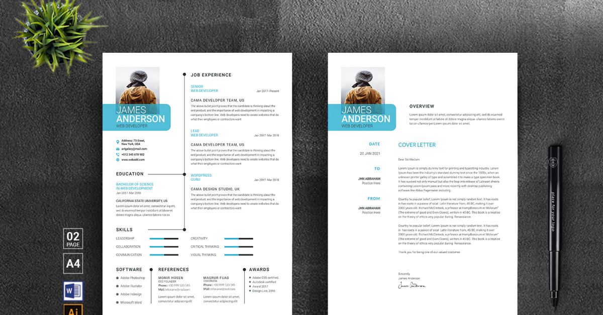 Michael David Resume Template #186082 - TemplateMonster