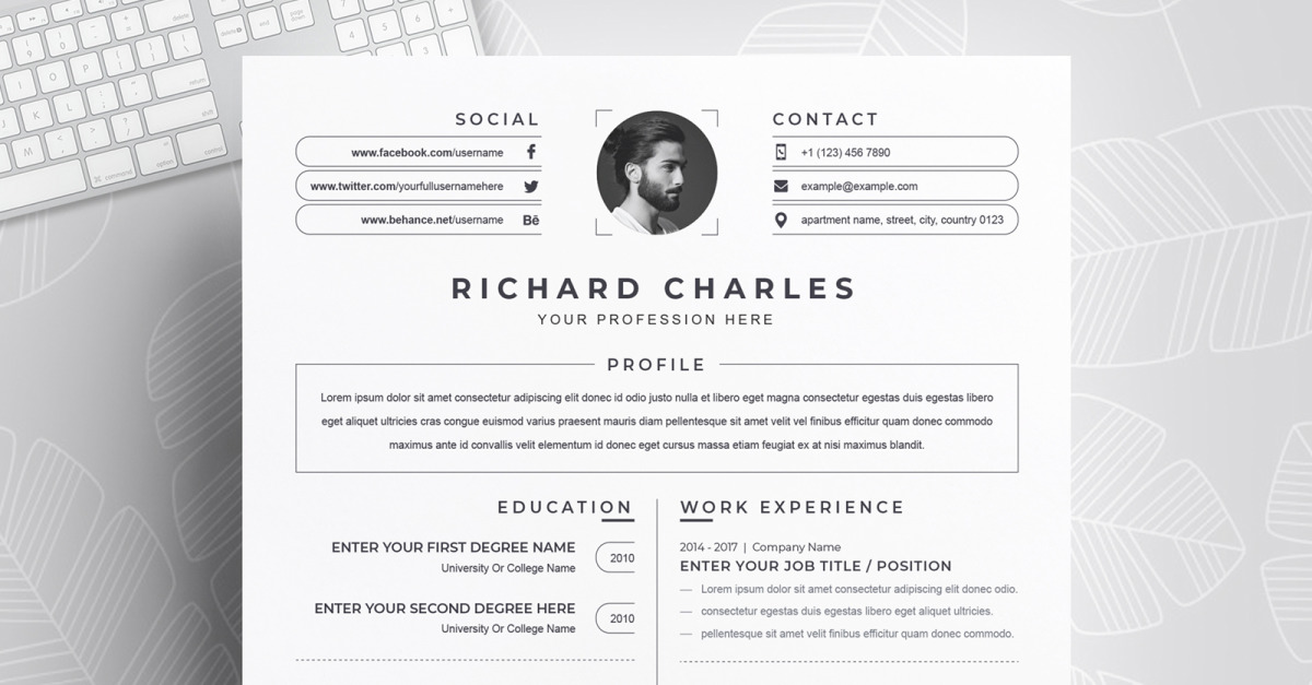 Richard / Printable Resume Templates - TemplateMonster