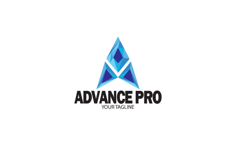 A Letter Advance PRO Logo Template #186207 - TemplateMonster