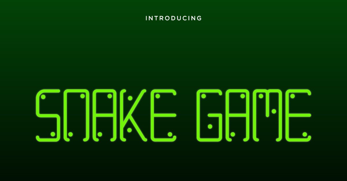 Fuente de pantalla exclusiva de Snake Game - TemplateMonster