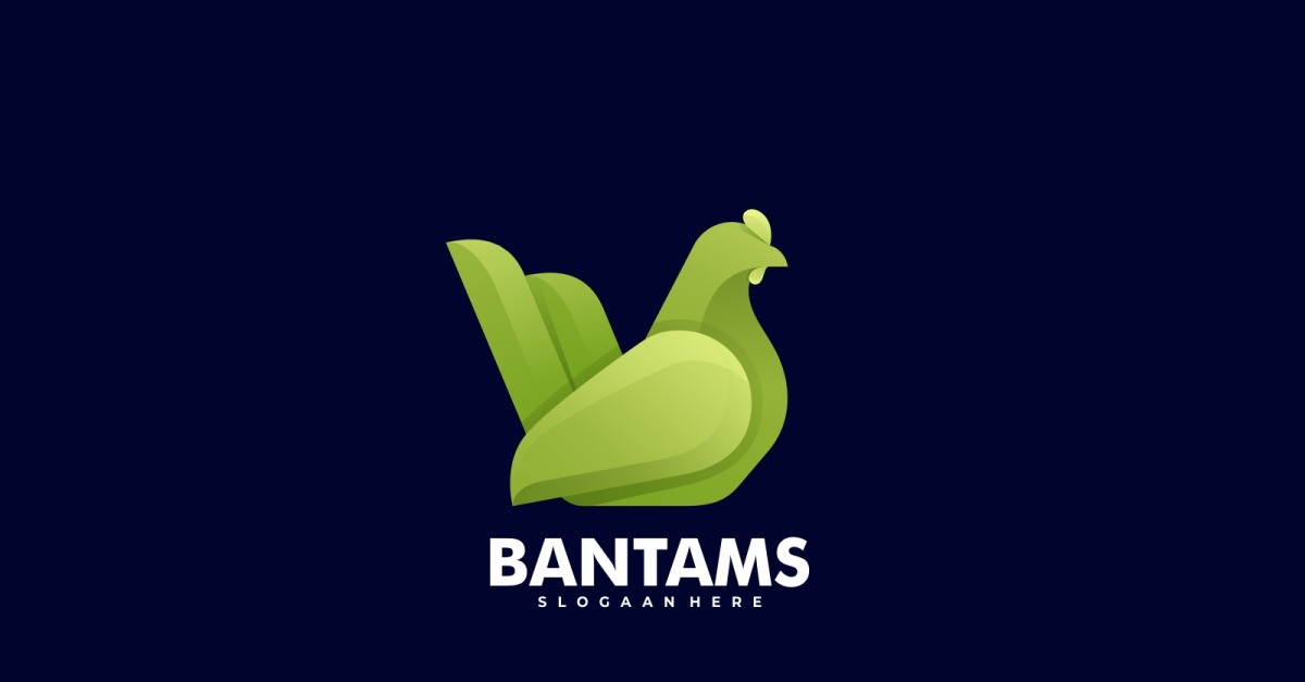 Bantams Gradient Colorful Logo #186330 - TemplateMonster