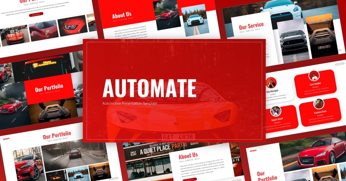 Automate - Automotive Multipurpose PowerPoint Template