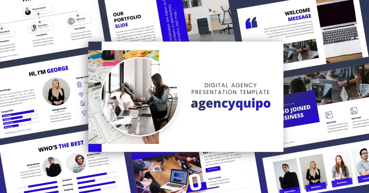 Agencyquipo - Design Agency Multipurpose PowerPoint Template