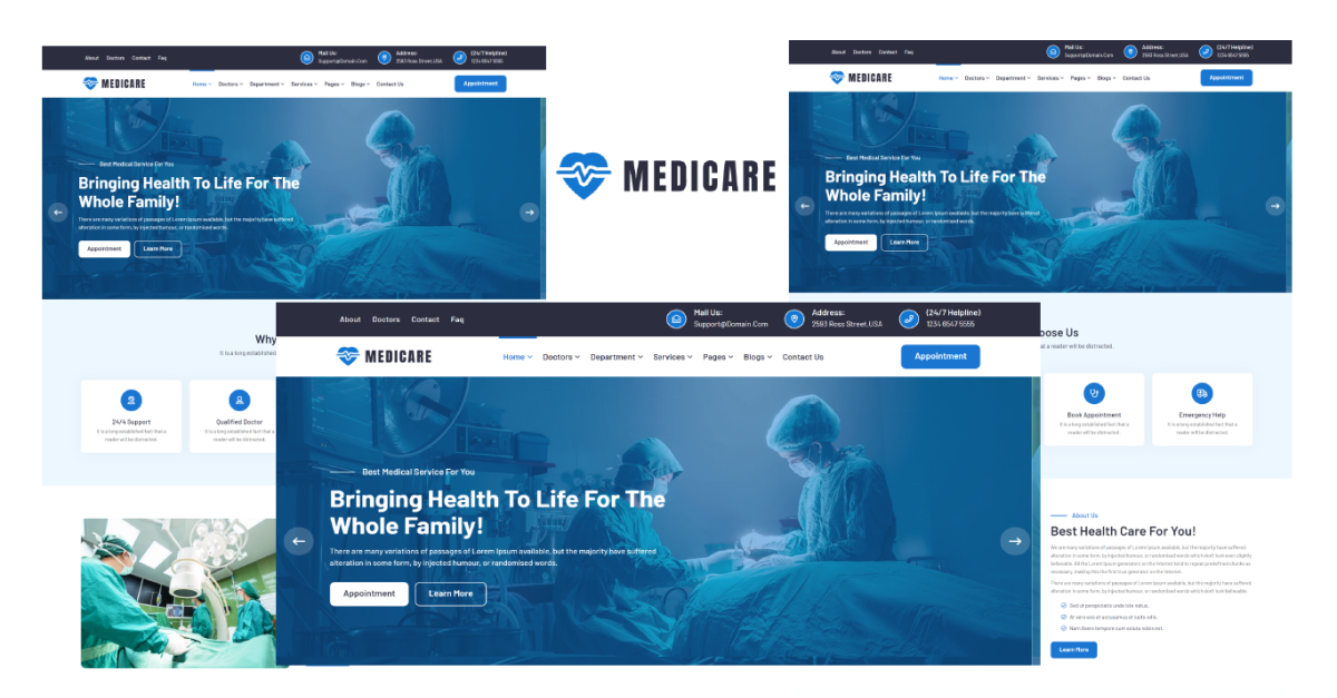 Medicare - Medical and Doctor Bootstrap 5 HTML5 Template