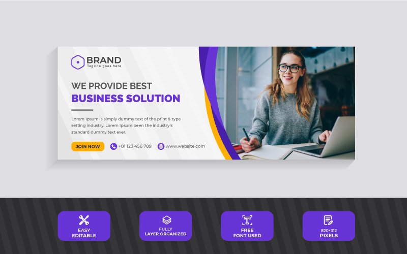 Creative Corporate Business Facebook Cover Design