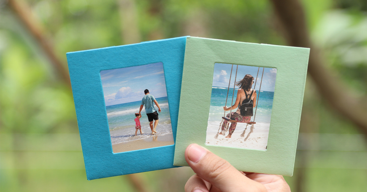 Creative Realistic Photo Frame Product Mockup