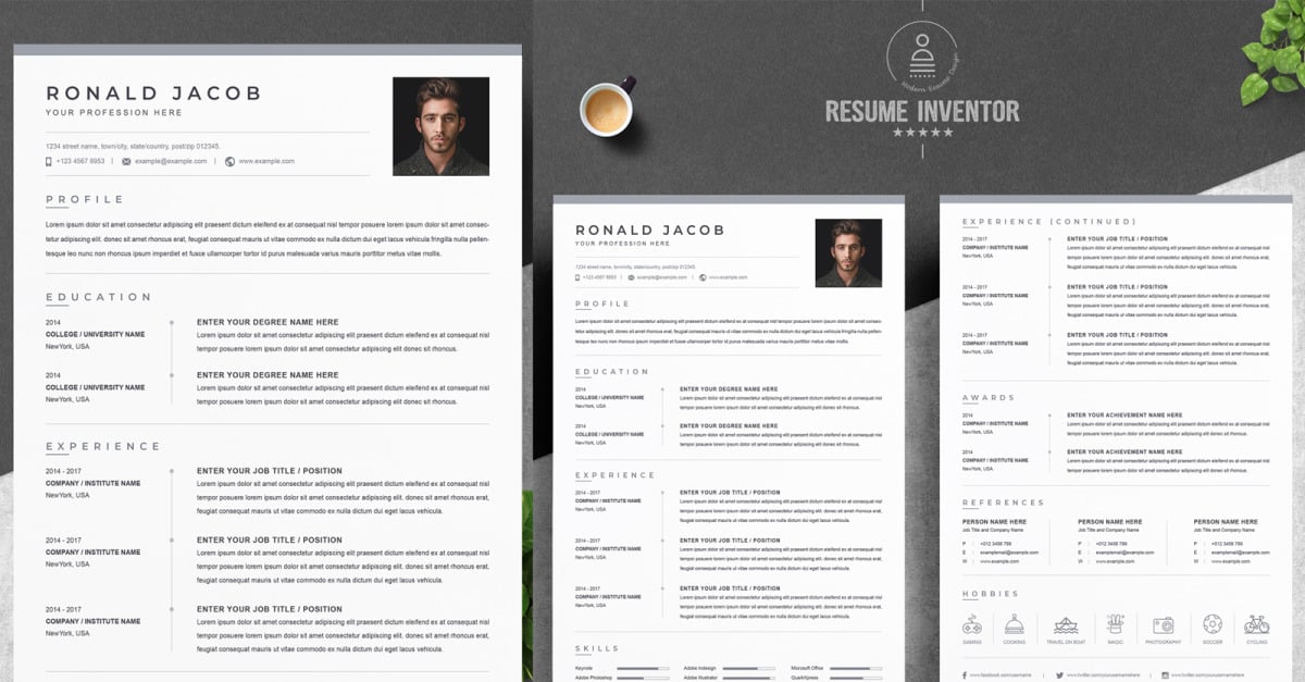 Ronald / CV Template Printable Resume - TemplateMonster