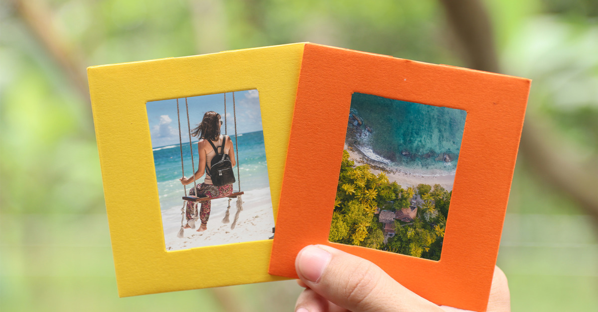 Yellow And Orange Photo Frame Product Mockup