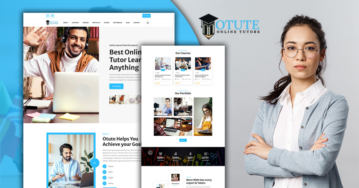 Otute - Online Tuition HTML5 Landing Page Template