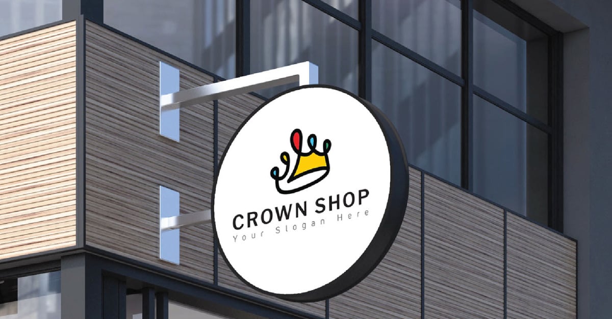 Crown Shop Logo Design Template #188018 - TemplateMonster