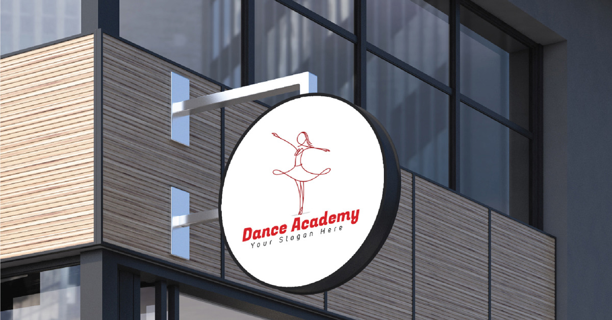 Dance Academy Logo Design Template #188019 - TemplateMonster