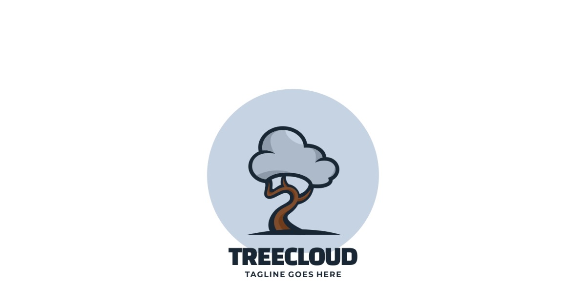 Tree Cloud Mascot Logo Template #188004 - TemplateMonster