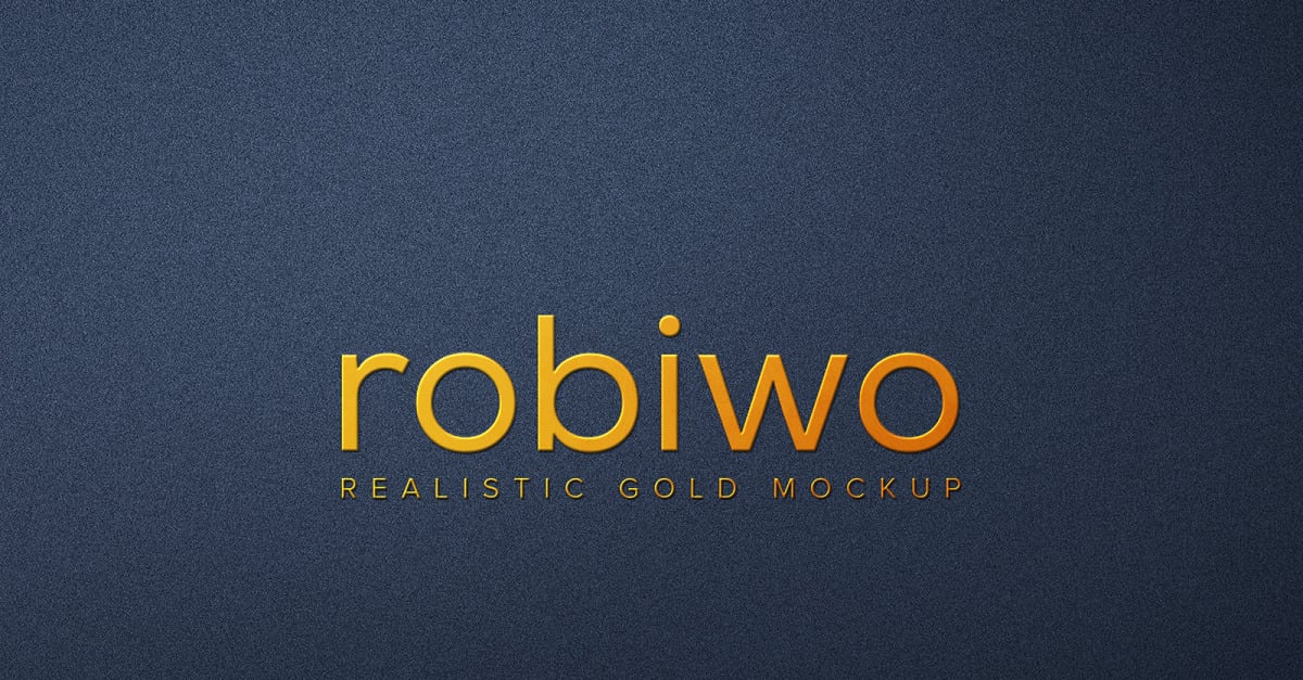 Gold Text Effect Style Logo Mockup #188193 - TemplateMonster