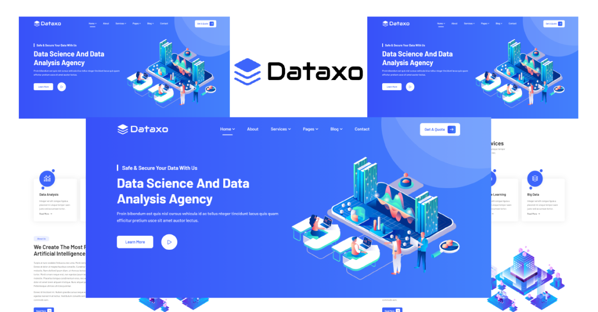 Dataxo – Data Science & Analytics Bootstrap 5 HTML Template