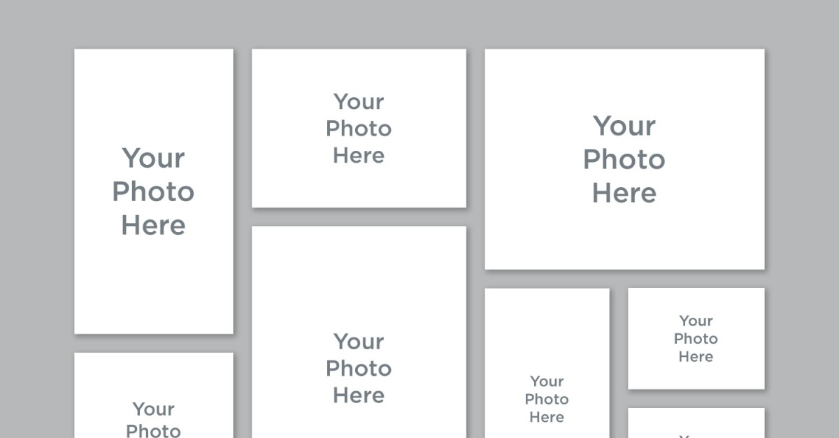 Eight Photo Collage Template Mockup #188351 - TemplateMonster