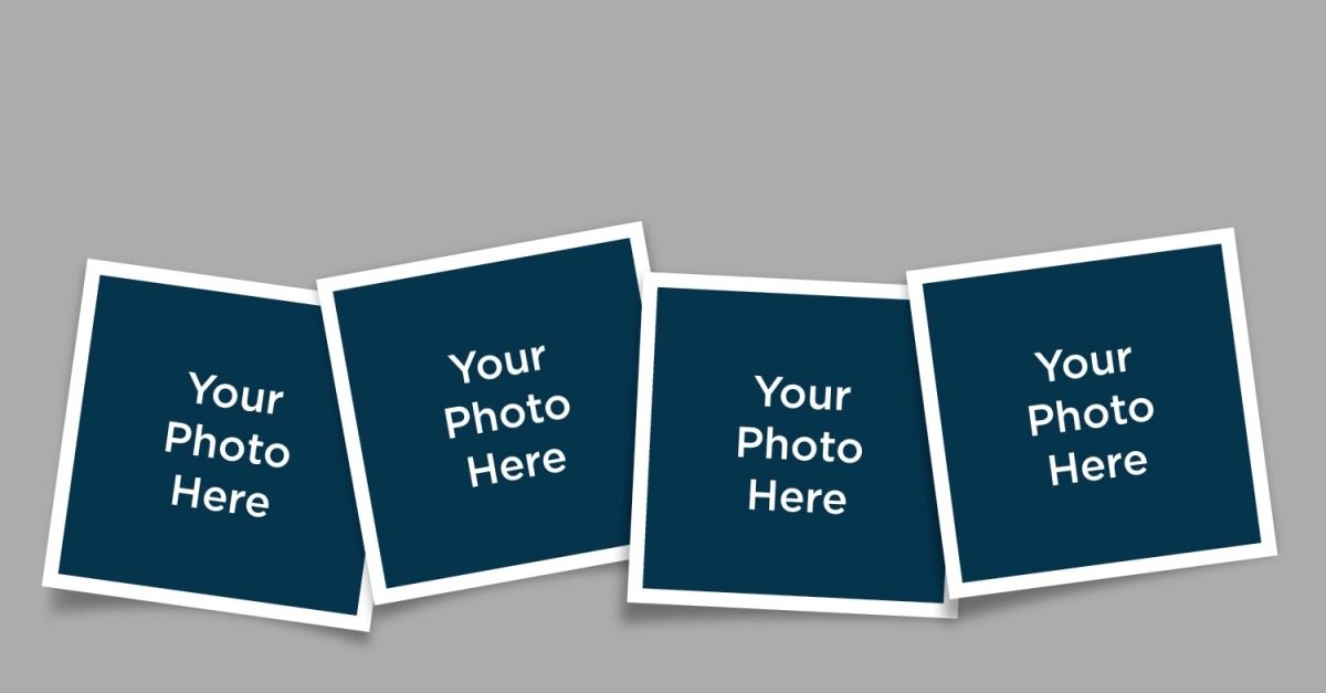 Four Photo Collage Template Mockup #188333 - TemplateMonster