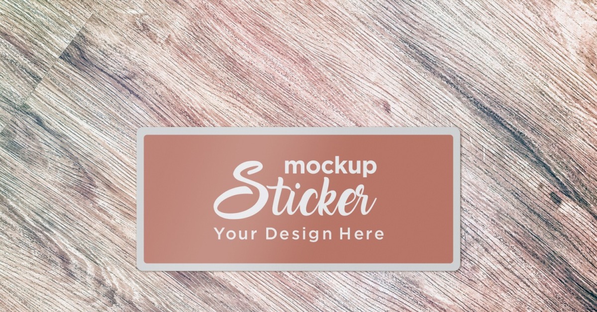 Square Sticker Mockup Template #188372 - TemplateMonster