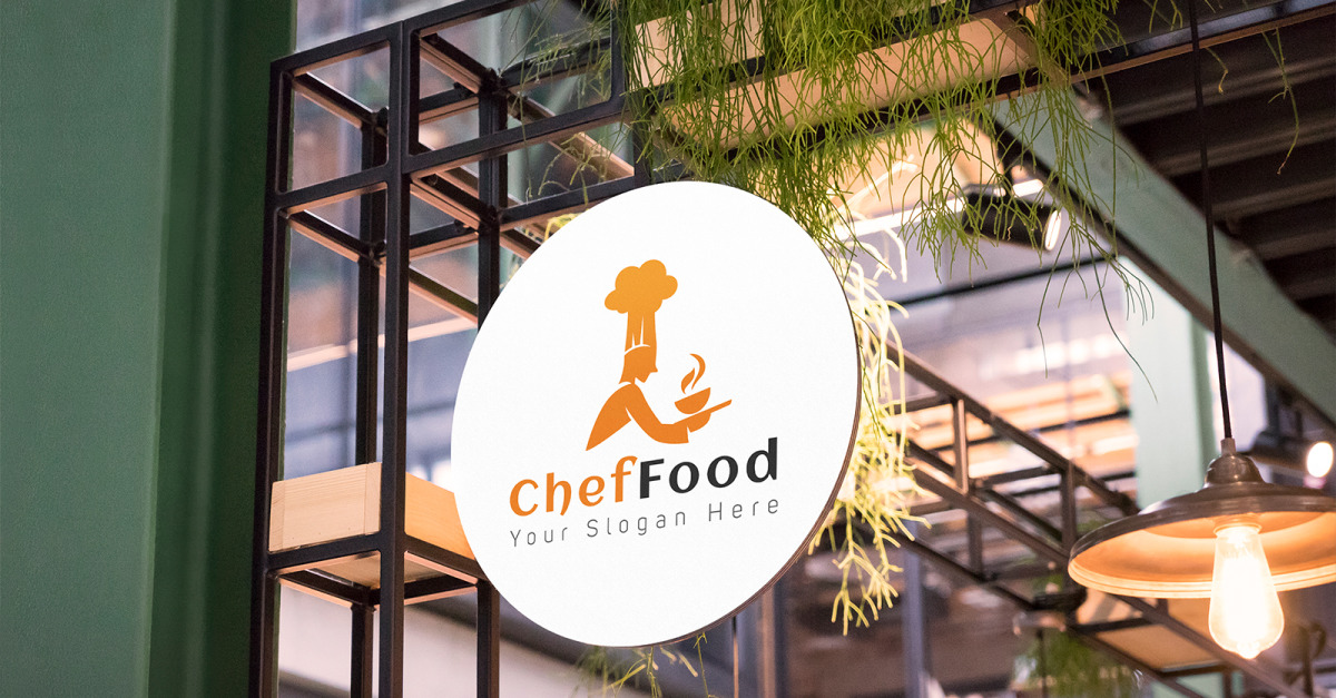 Chef Food Logo Design Template #188412 - TemplateMonster