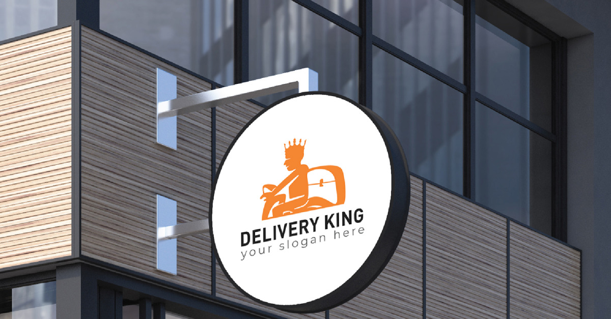 Delivery King Logo Design Template #188416 - TemplateMonster