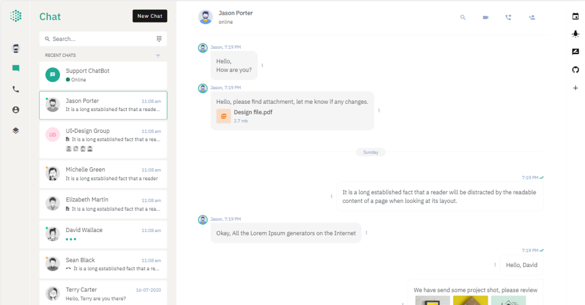Modèle dadministration de chat PostMan Bootstrap 5