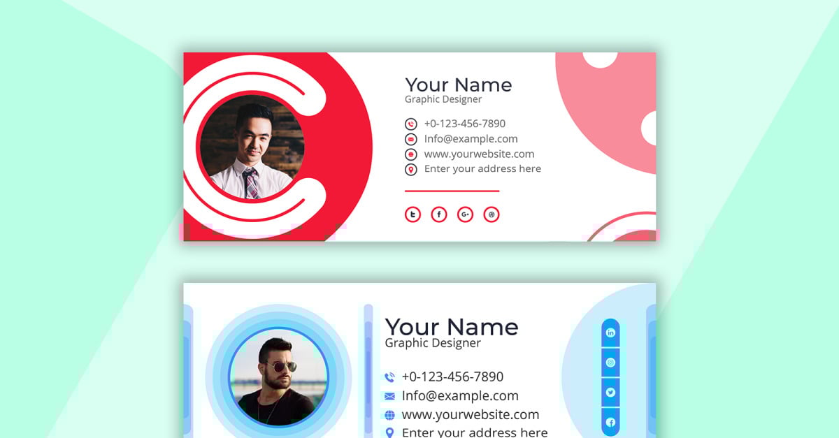 Minimalist Simple Email Signature Template Design