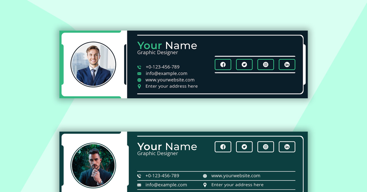 Professional Product Manager Modern Email Signature Simple Design Template