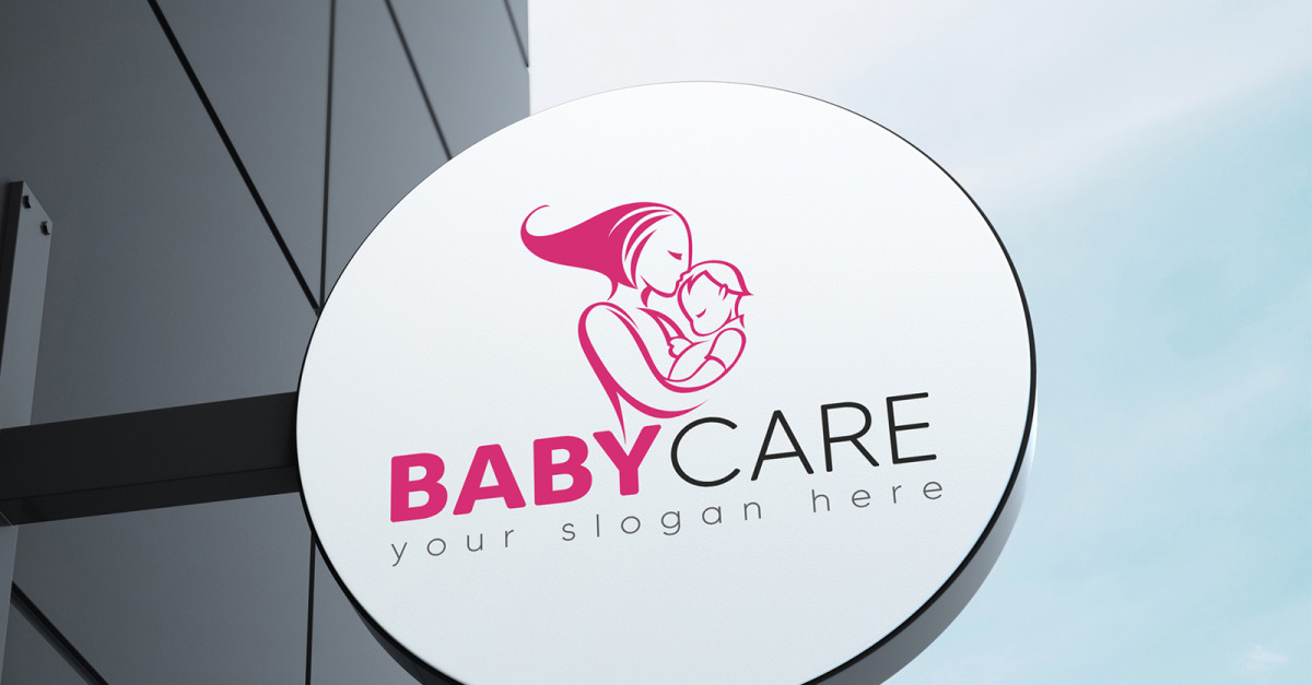 Baby Care Logo Design Template #188607 - TemplateMonster