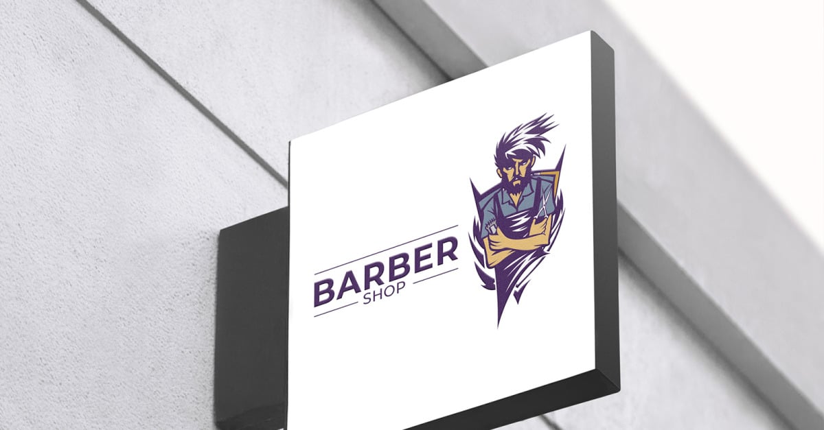 Berber Logo Tasarım Şablonu #188618 - TemplateMonster