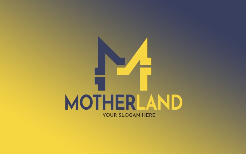M Letter Motherland Logo Template #188684 - TemplateMonster
