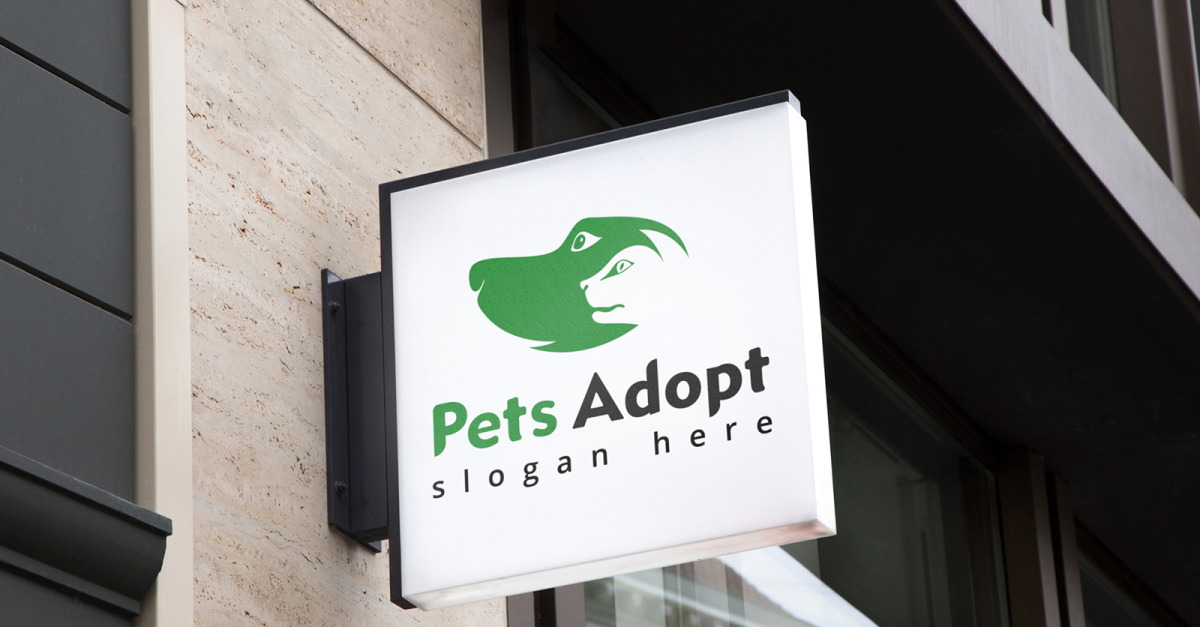 Pets Adopt Logo Design Template #188631 - TemplateMonster