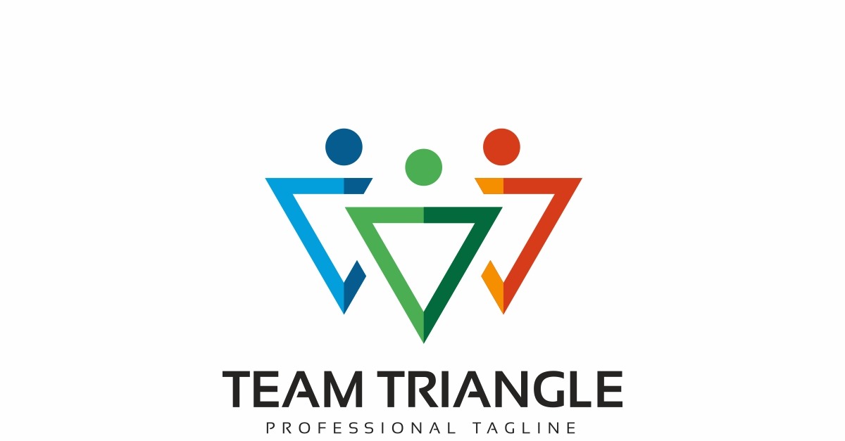 Team Triangle Logo Template #188673 - TemplateMonster