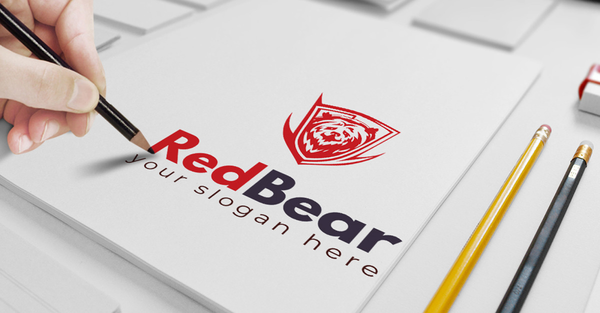 Red Bear Logo Design Template #188707 - TemplateMonster