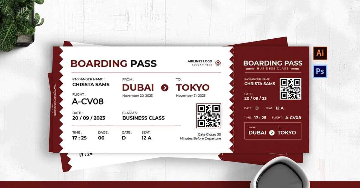 Emirates Boarding Pass Print Out