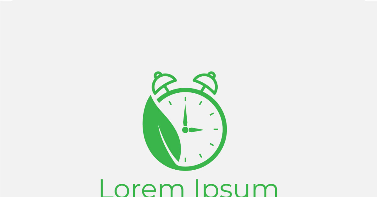 Watch Logo With Green Leaves #188887 - TemplateMonster