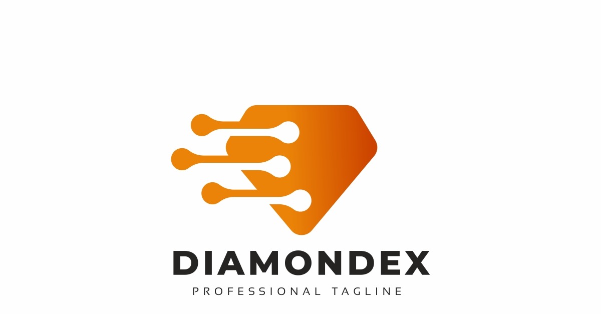 Diamond Digital Logo Template #189533 - TemplateMonster
