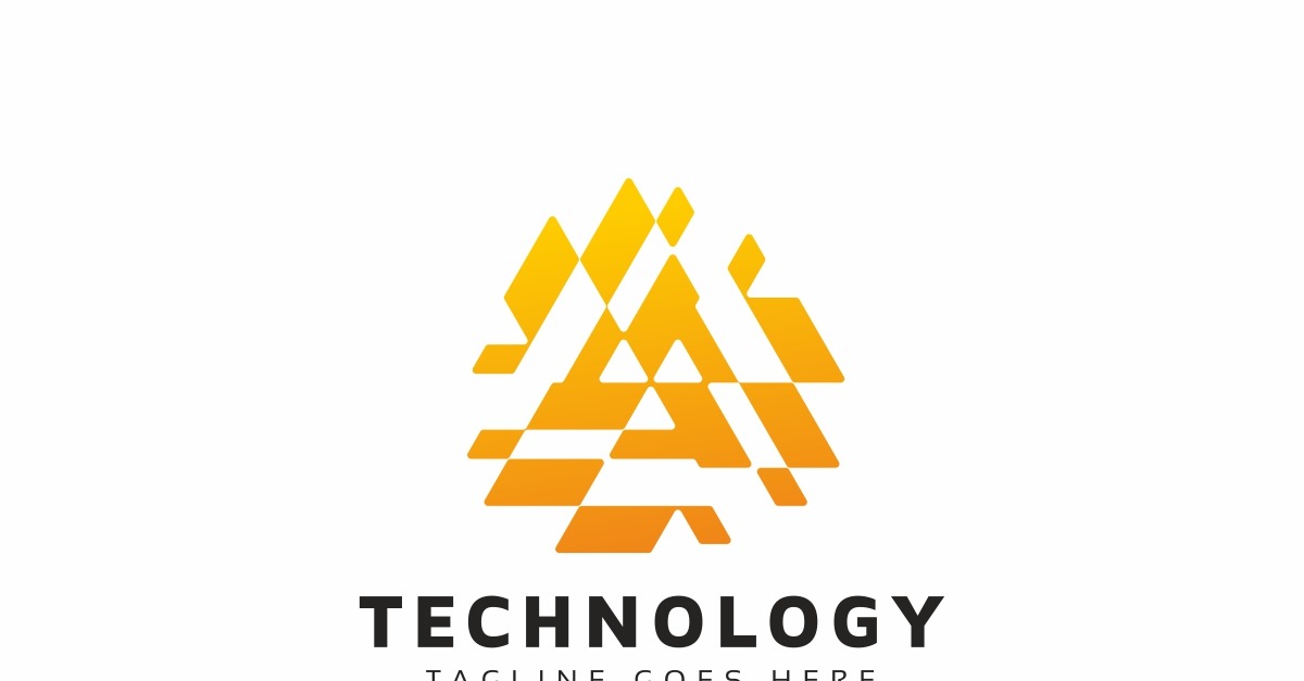 Technology Triangle Logo Template #189539 - TemplateMonster